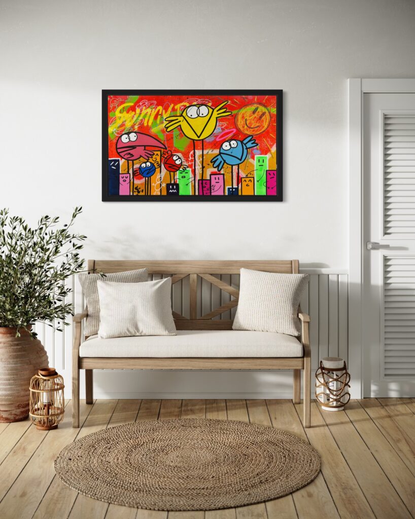 SUNNY DAY - Pierre Colmain | Artiste Peintre Pop Art
